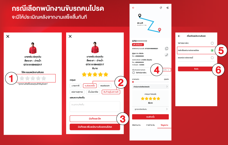 Favourite Driver เลือกคนขับรถรู้ใจ - Giztix Blog